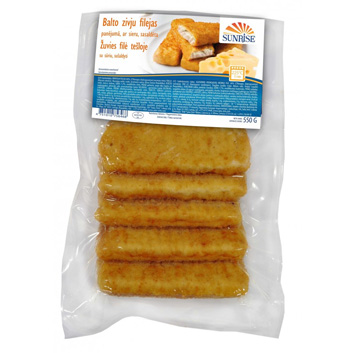 Balto zivju fileja sald. De Lux ar sieru 550g | Citro Ventspils