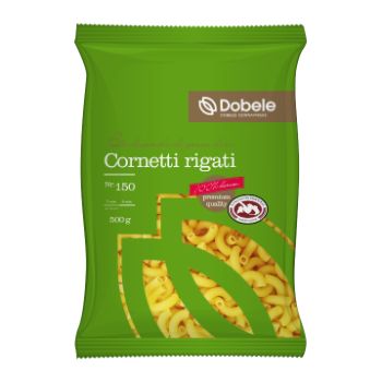 Makaroni Dobele Cornetti rigati radziņi 500g | Citro Ventspils