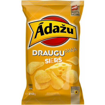 Čipsi Ādažu draugu paka siers 180g | Citro Ventspils